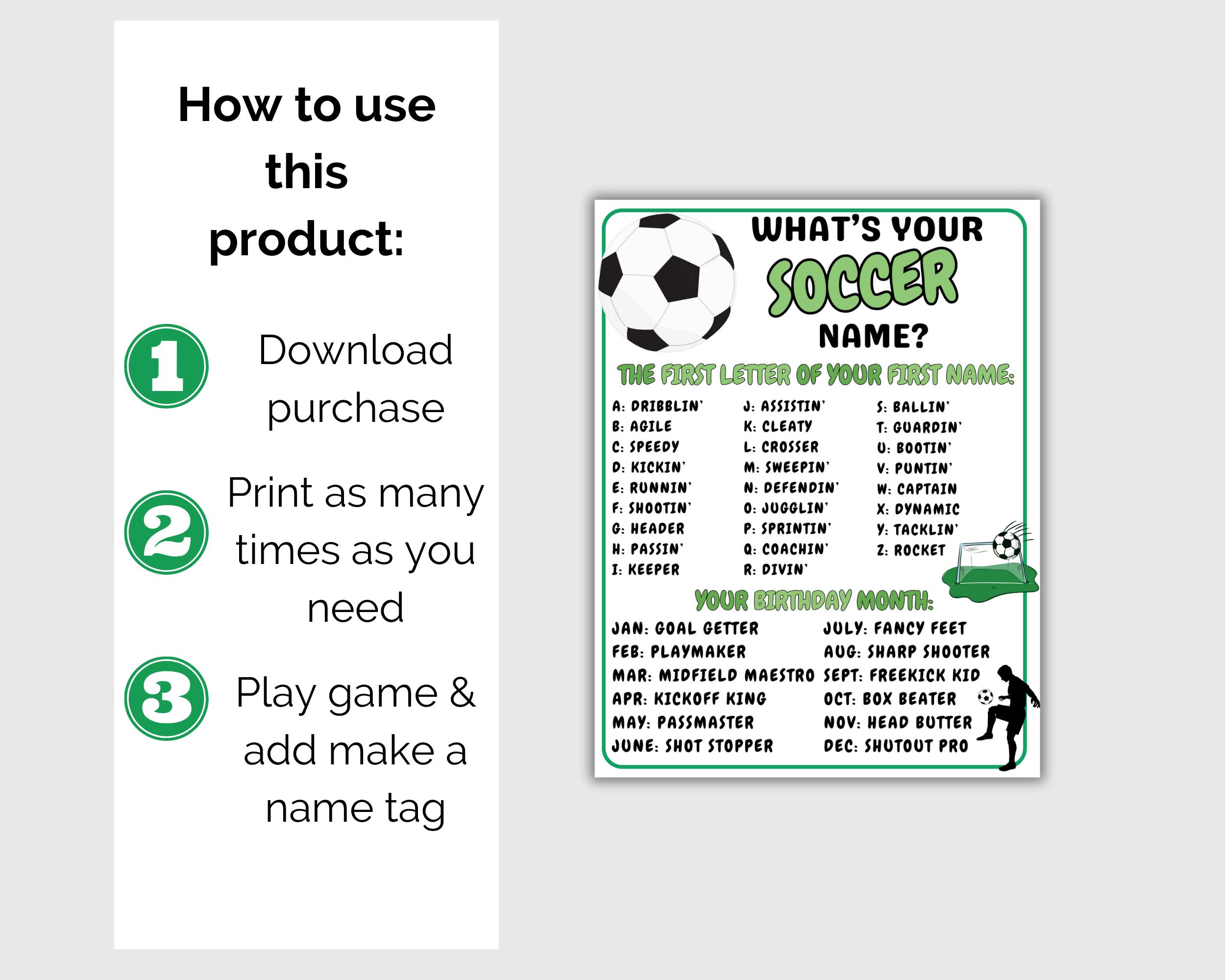 Soccer Games Bundle, 13 Printable Soccer Party Games, Soccer Birthday ...
