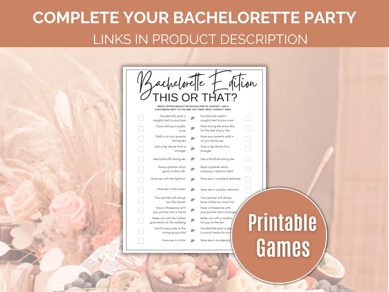 Editable Bachelorette Scavenger Hunt, Bachelorette Party Games, Photo ...