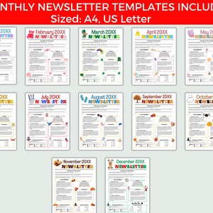 EDITABLE PTO PTA Flyer Template Bundle With Pta Newsletter Templates ...