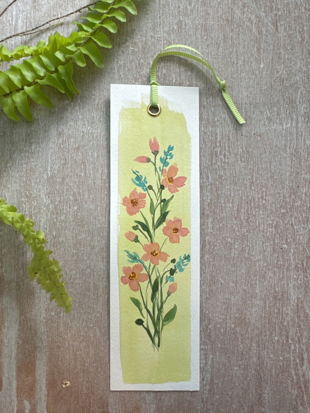 Hand-painted Bookmark | Vintage Bouquet | Book Reader Gifts | Bridal ...