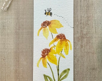 Hand-painted Bookmark, Watercolor Rose Book Reader Gifts Bridal Shower ...