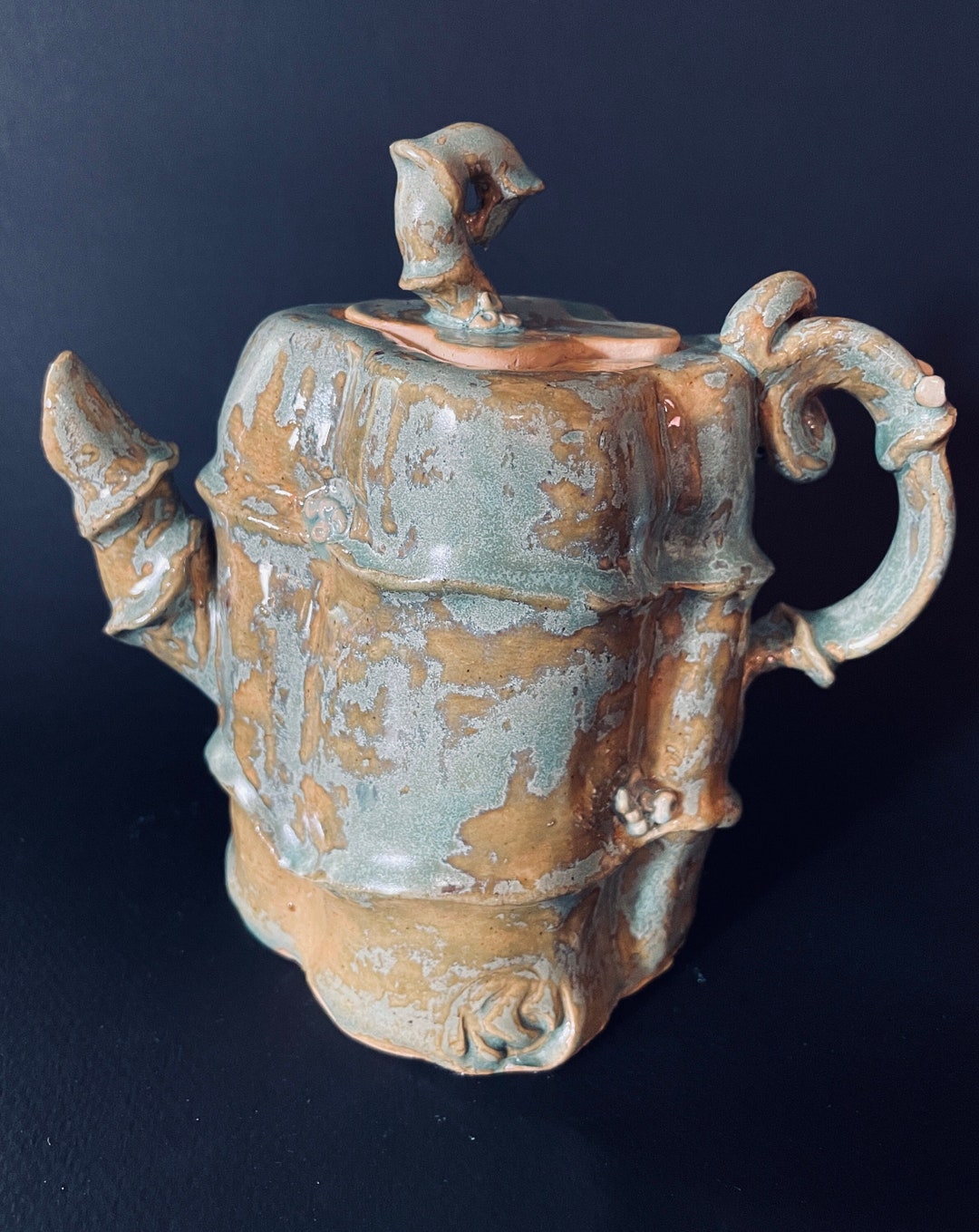 Bamboo Teapot and Cup - Etsy