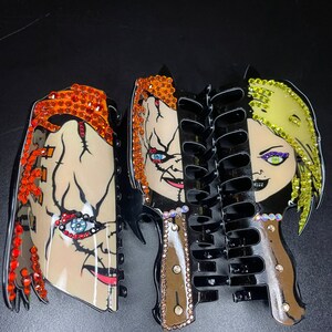 Tik Tok Horror Hair Clips - Etsy