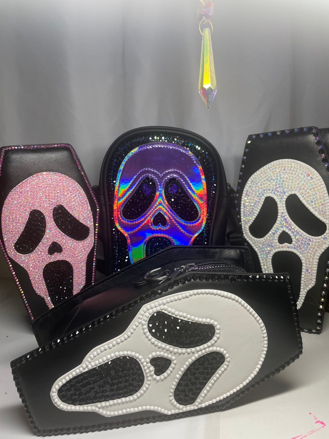 Mini Ghostface Rhinestone Coffin Purse/crossbody - Etsy