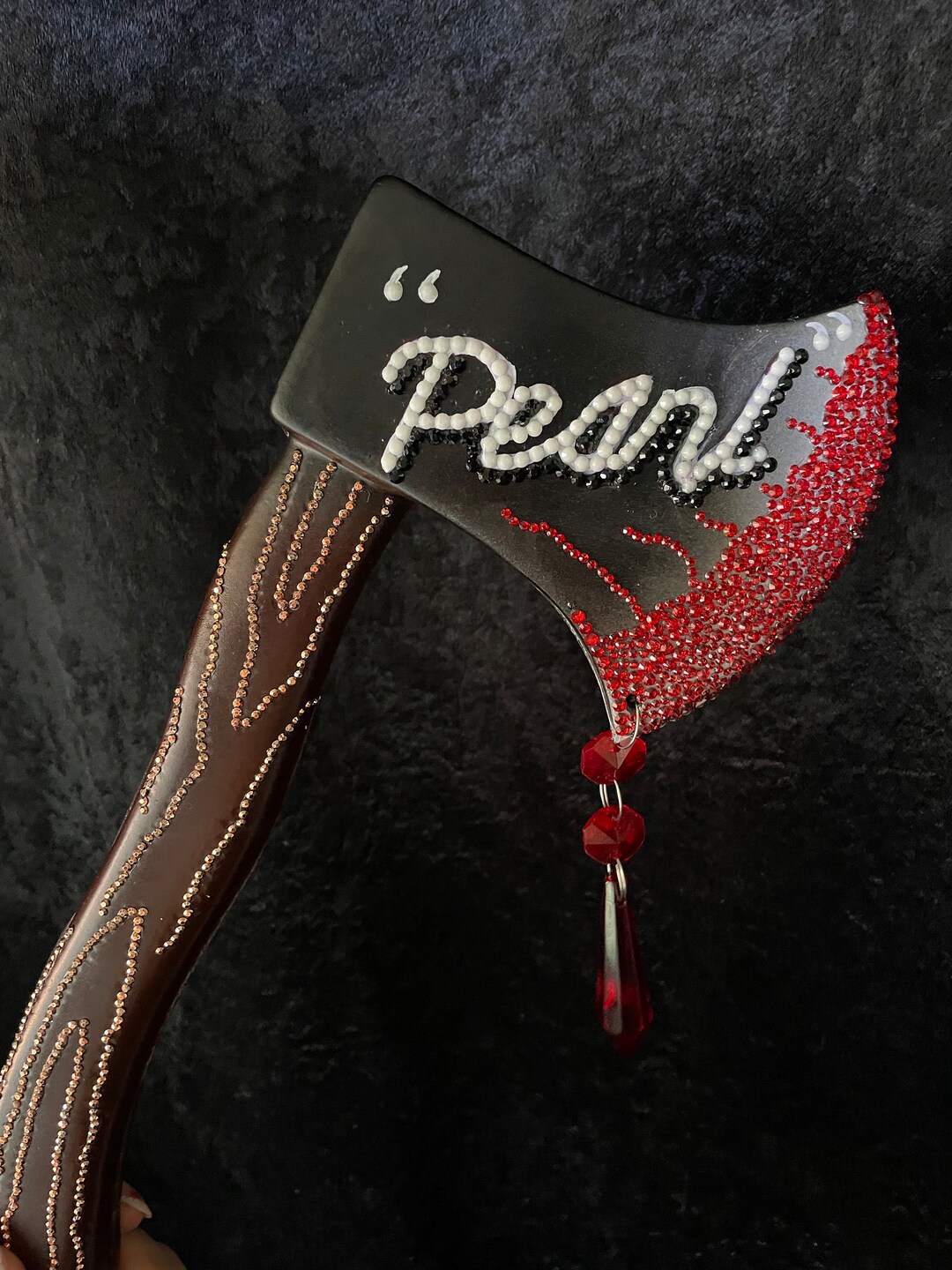 Rhinestoned Pearl Axe L Pearl Costume - Etsy