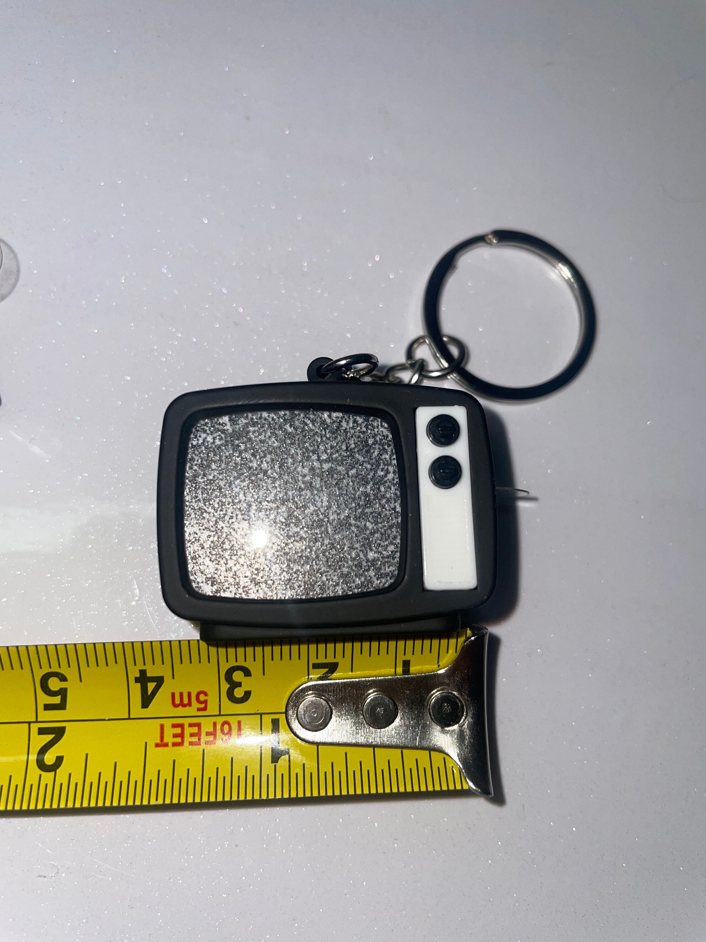 Spooky Mini Tv Keychain - Etsy