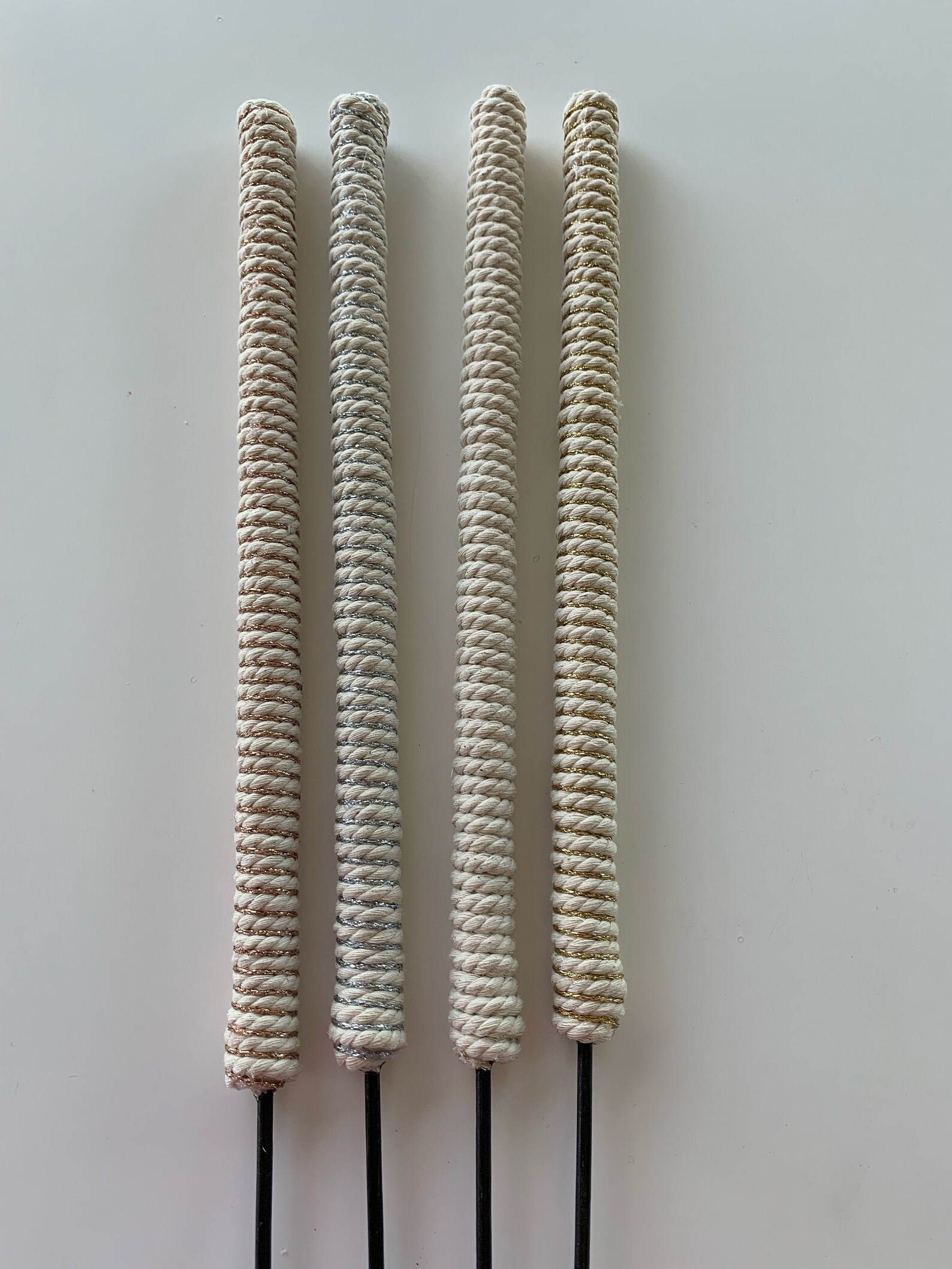 16 Inch Handmade Soft White Cotton Macrame Twine Plant Support - Etsy