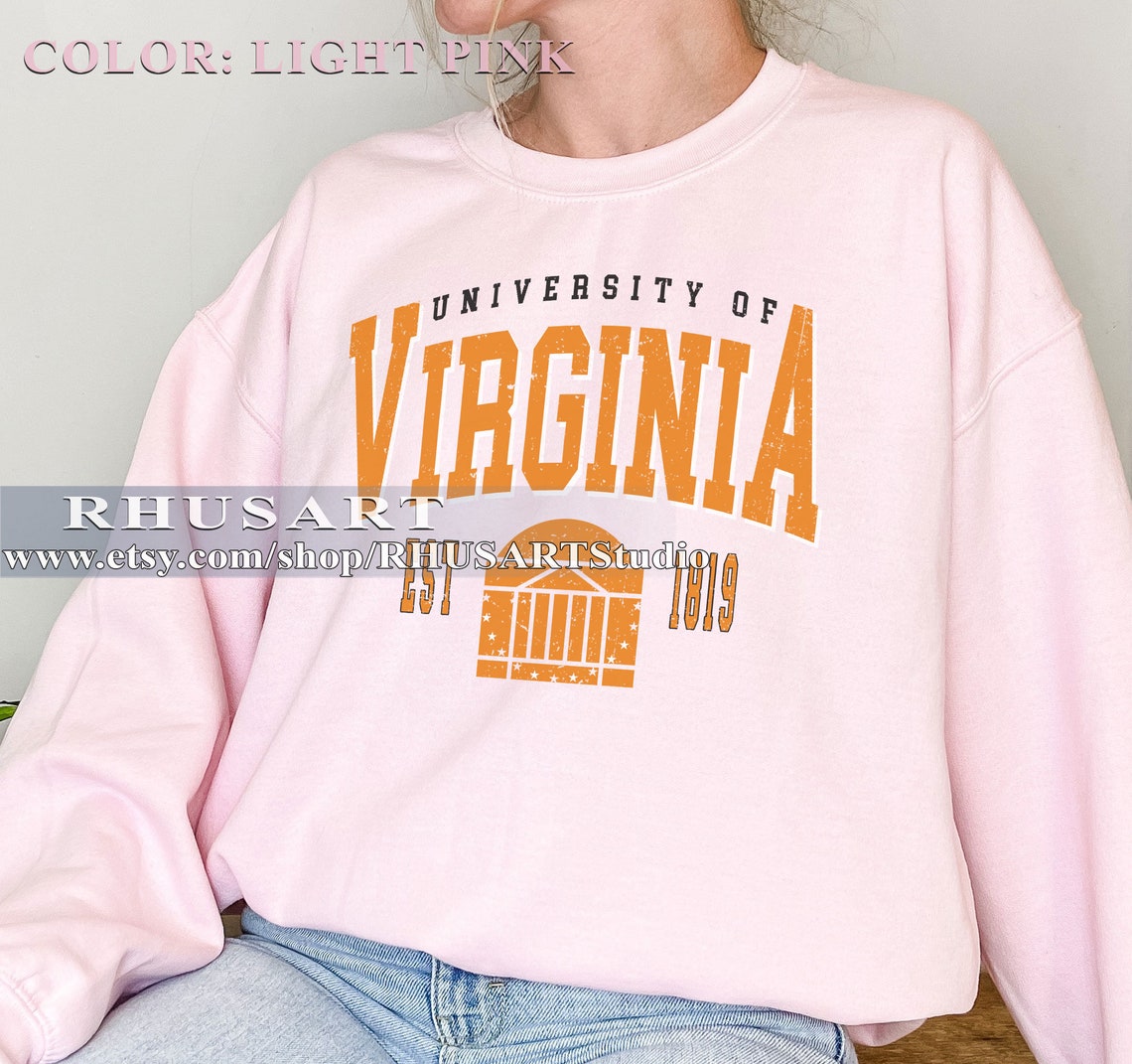 University of Virginia Vintage Style Sweatshirt, Virginia University ...