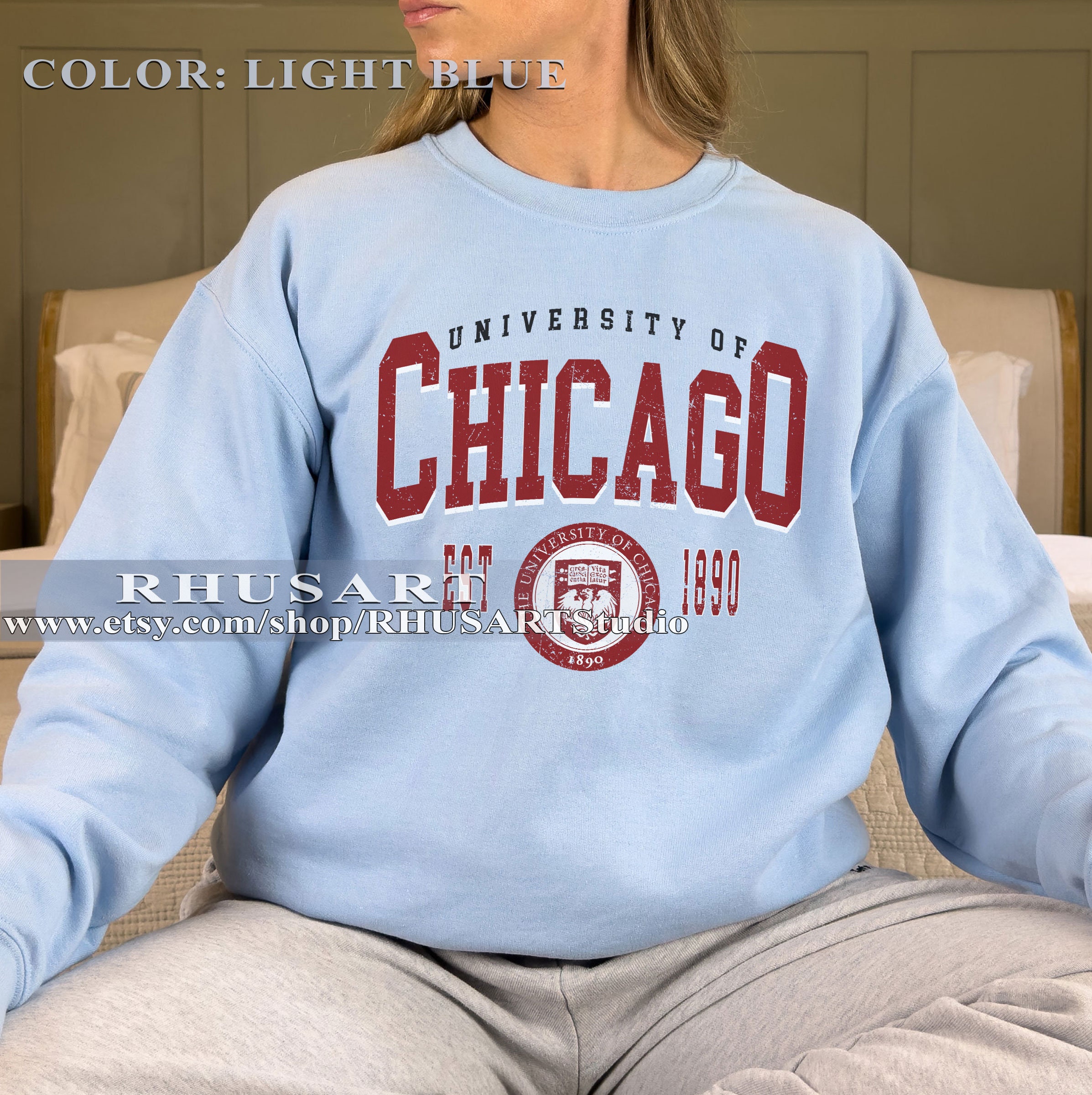 University of Chicago Vintage Style Sweatshirt, Chicago University ...