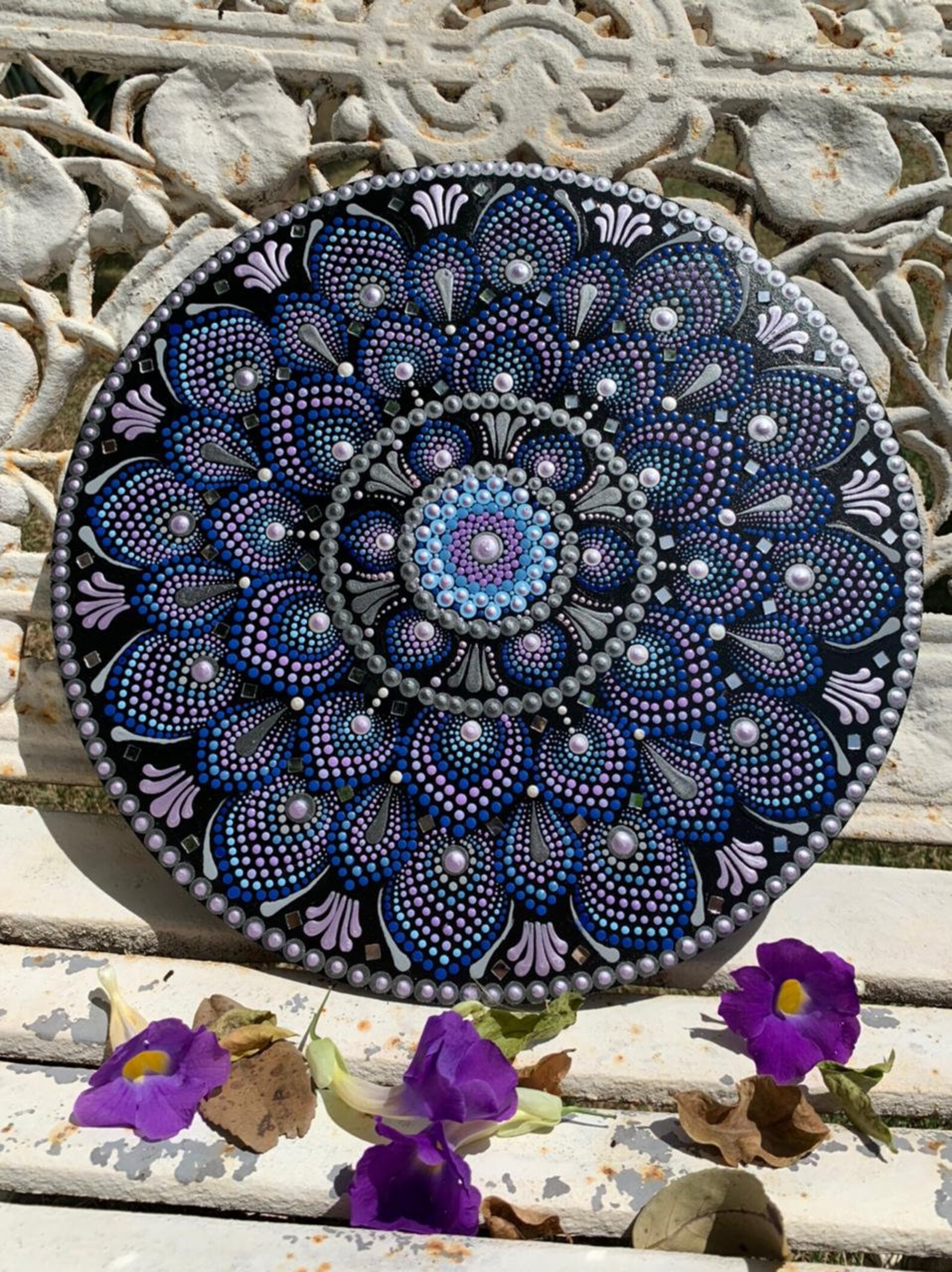 Mandalas Made With Pointillism Technique. Points of Love and Light - Etsy