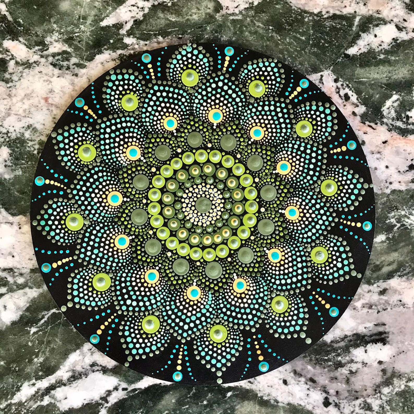 Mandalas Made With Pointillism Technique. Points of Love and Light - Etsy