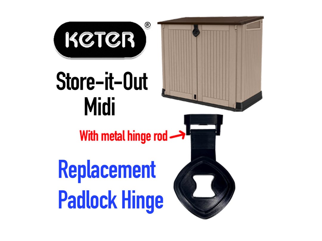 Keter Store It Out Midi Padlock Lock Hinge Replacement Storage Unit ...