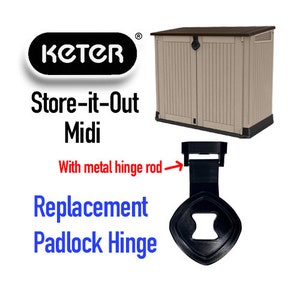 Keter Store It Out Midi Padlock Lock Hinge Replacement Storage Unit ...