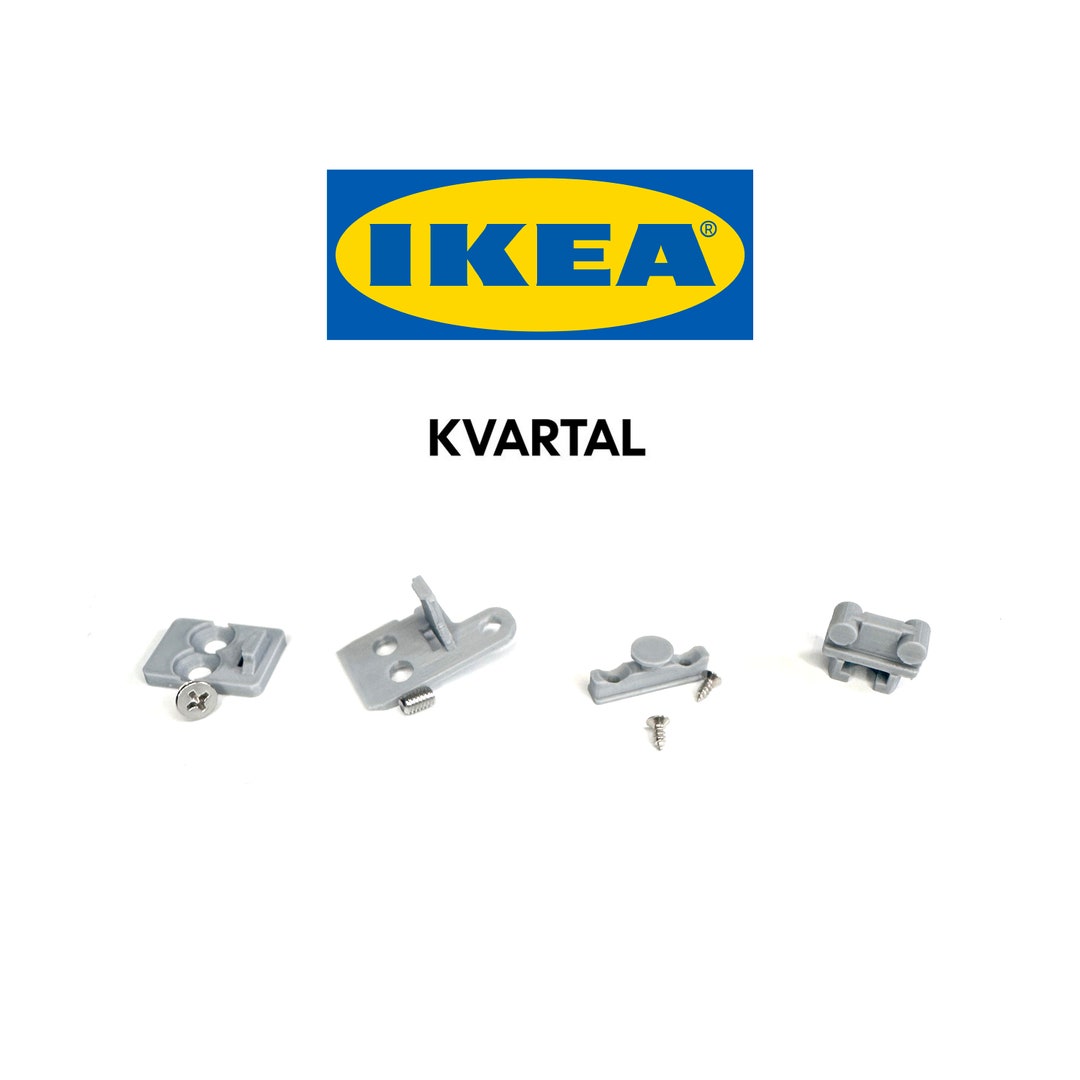 4x IKEA Kvartal Spare Parts With Screws Carrier Reinforced Glider ...