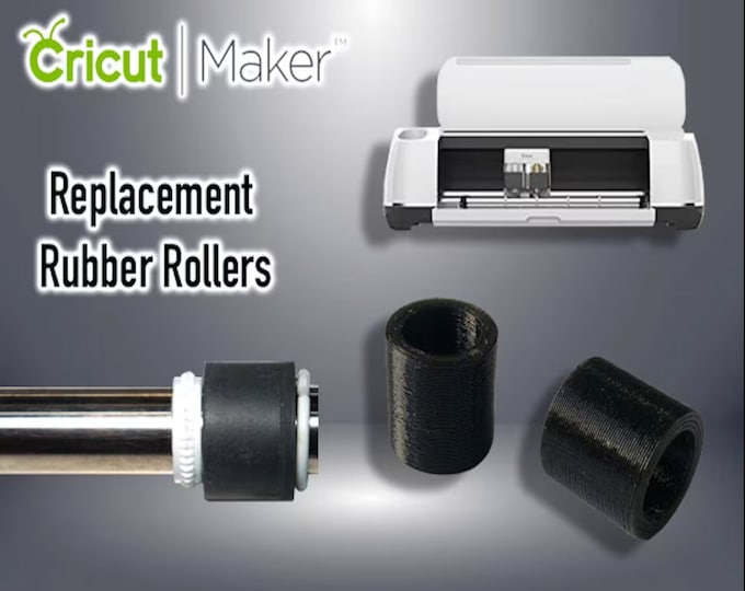 2pcs Cricut Maker / 2 / 3 Replacement Rubber Rollers Spares Repair DIY ...