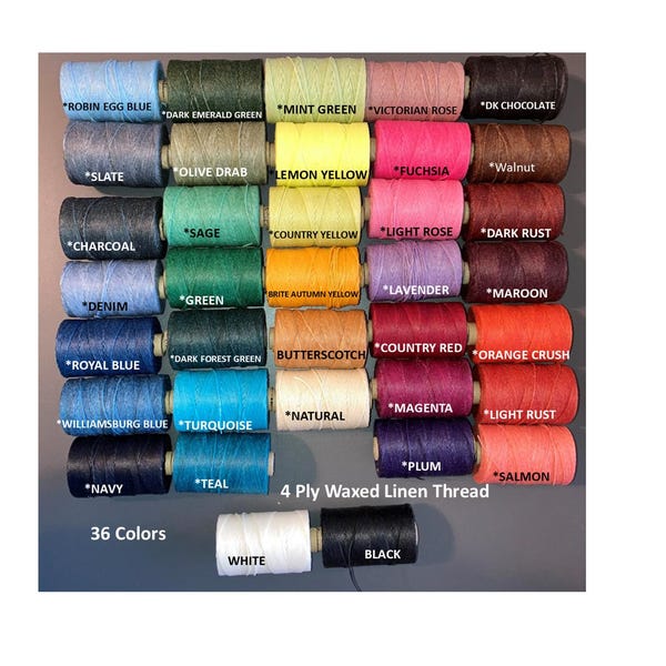 Waxed Irish Linen - Etsy