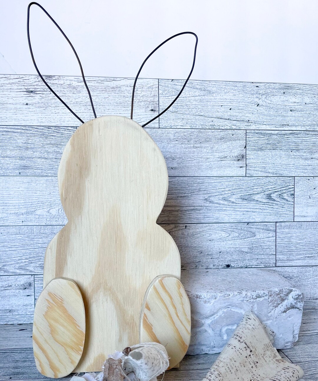 Unfinished Wooden Bunny Kit - Etsy
