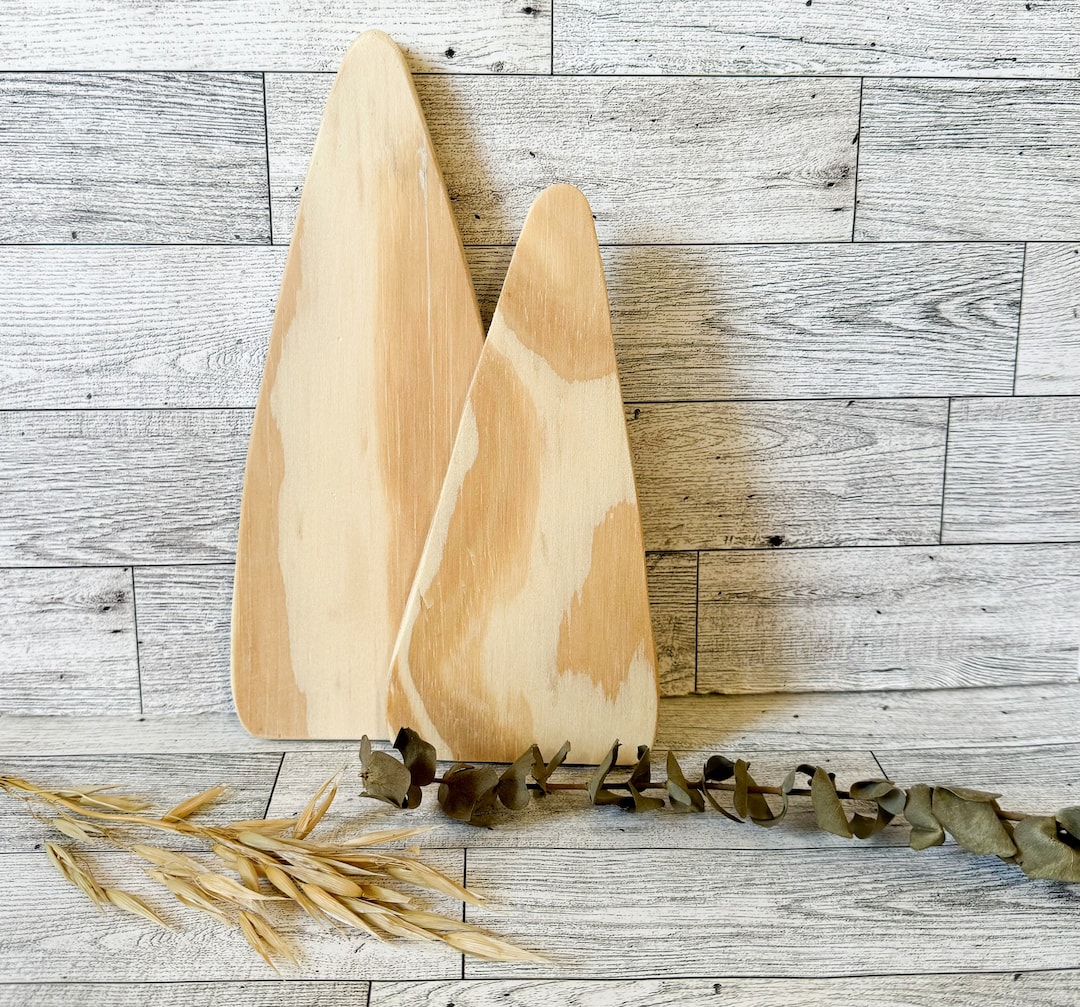 Blank Wooden Long & Wonky Candy Corn Duo- Unfinished Wood- Blank Wood ...