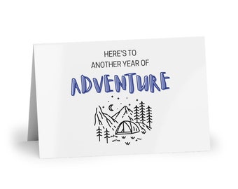 Cute Another Year Full of Adventure Happy Birthday Card Greeting Card ...