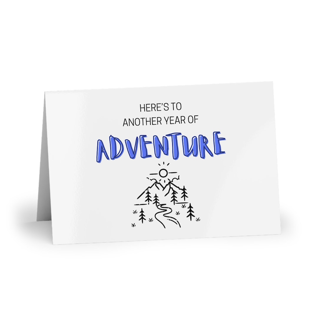 Another Year of Adventure Happy Birthday Card Sun Shining - Etsy