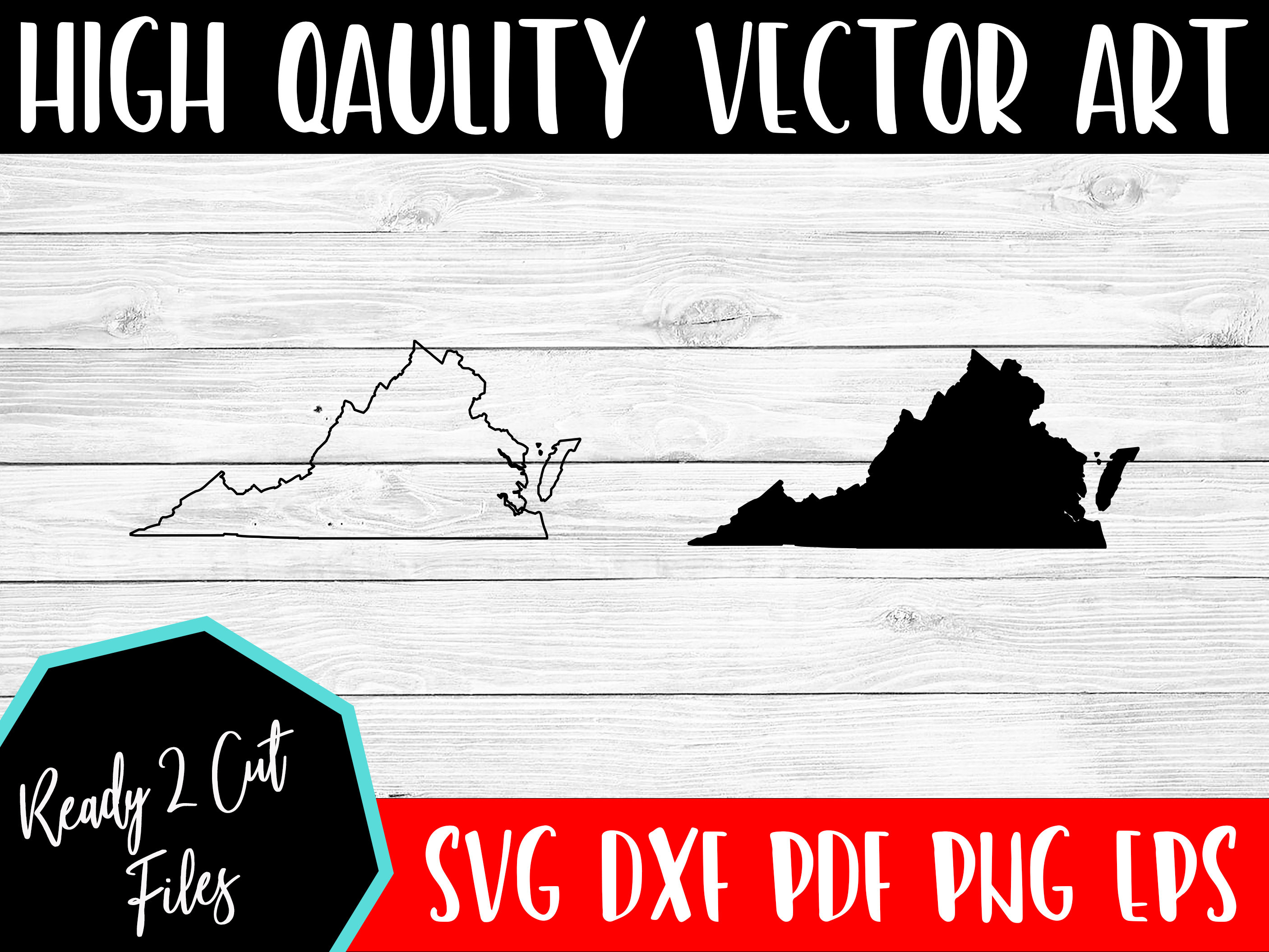 Virginia Outline Clip Art
