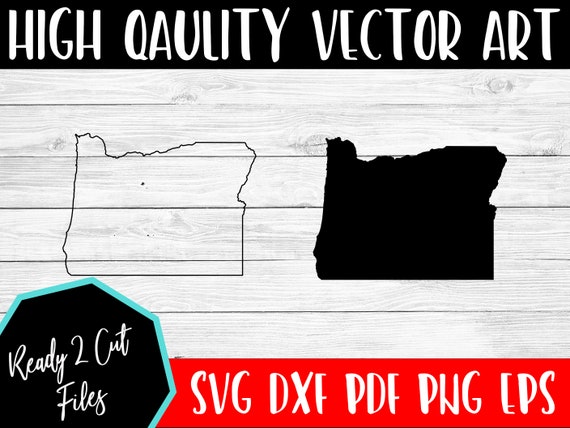 Oregon Outline SVG Files Oregon Cut Files Laser File CNC | Etsy