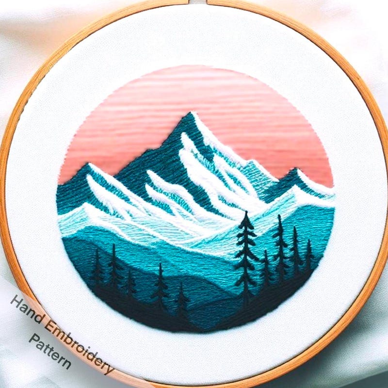 Embroidery Landscape - Etsy
