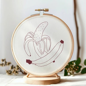 Printable Banana Hand Embroidery Pattern Digital Download, Easy to ...
