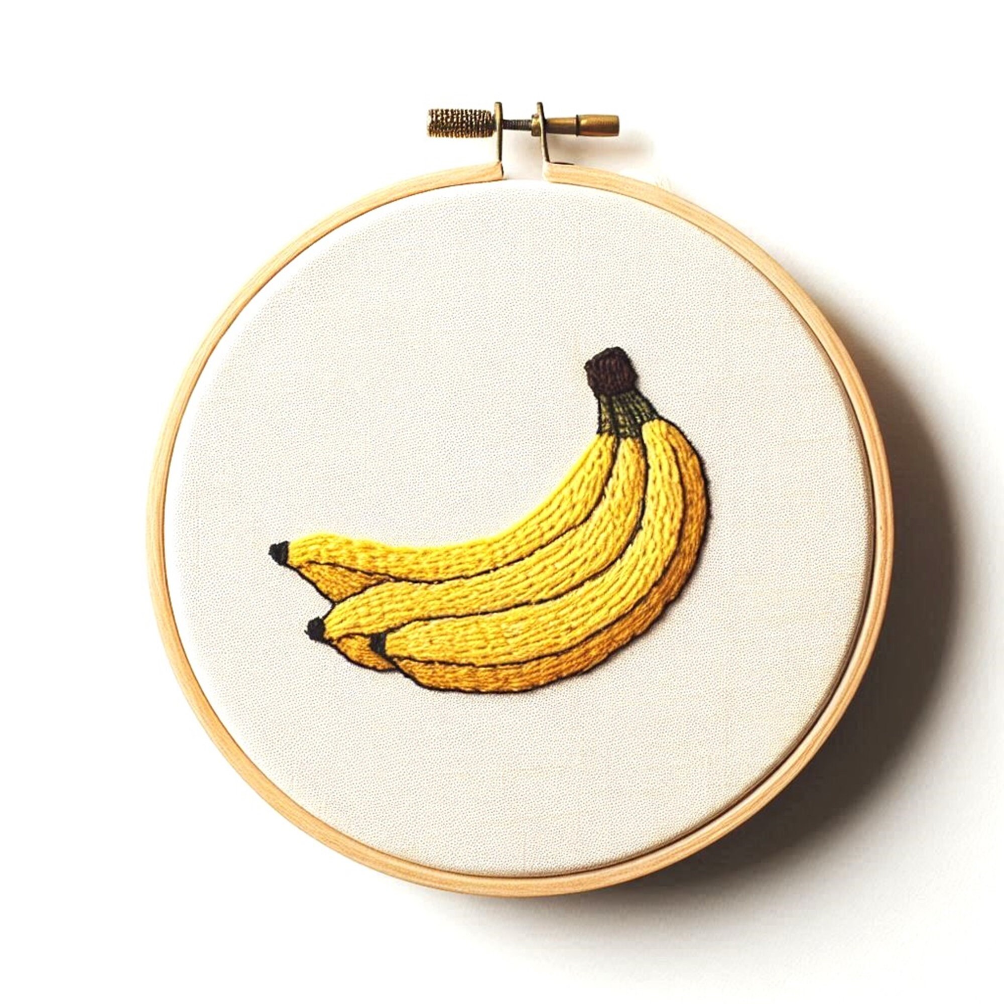 Printable Banana Embroidery Design, Fun DIY Project for Tropical Fruit ...