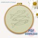 Fish Pattern, Sea World, Hand Embroidery Pattern, Digital Download ...