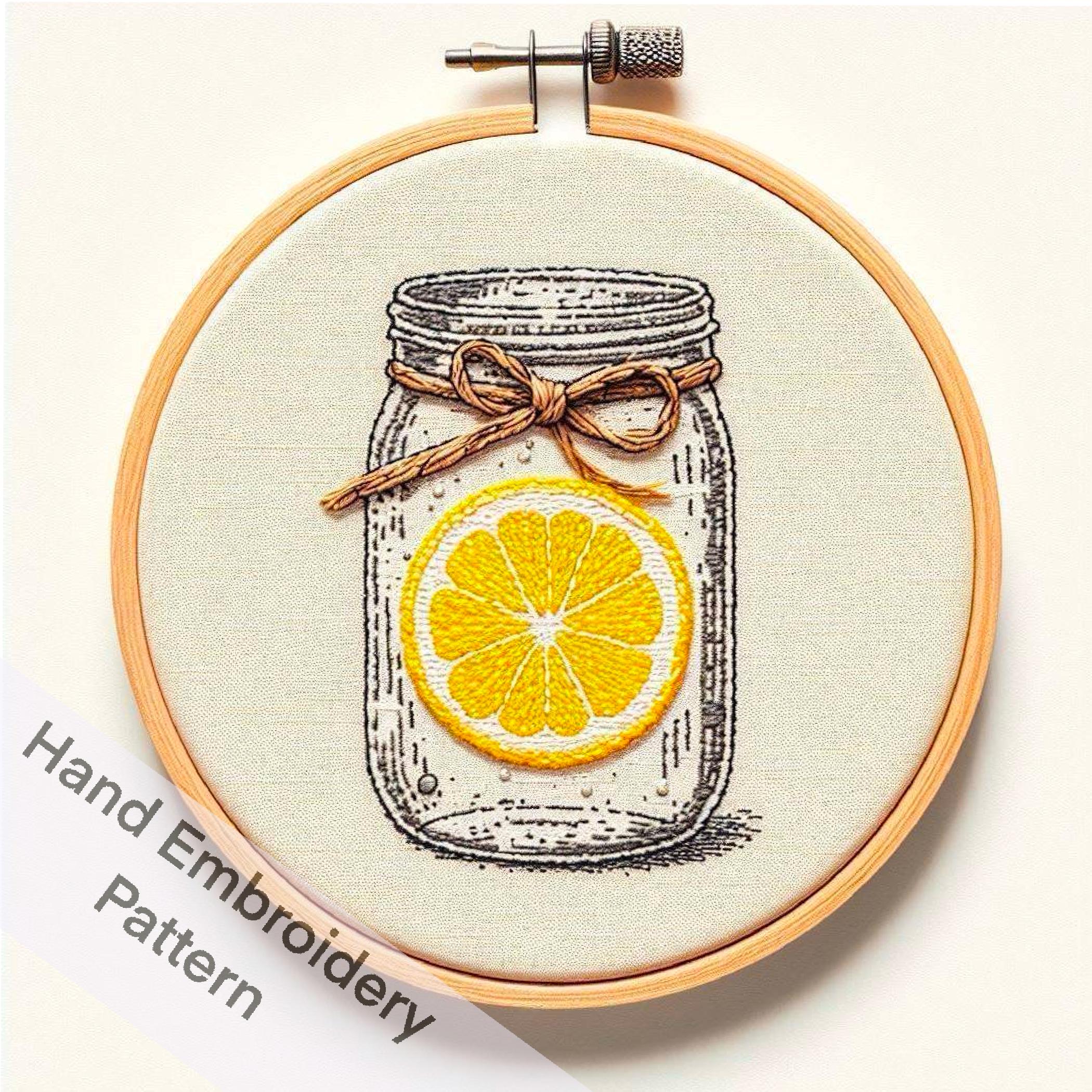 Lemon Water Hand Embroidery Patterns, Easy to Download and Print at ...