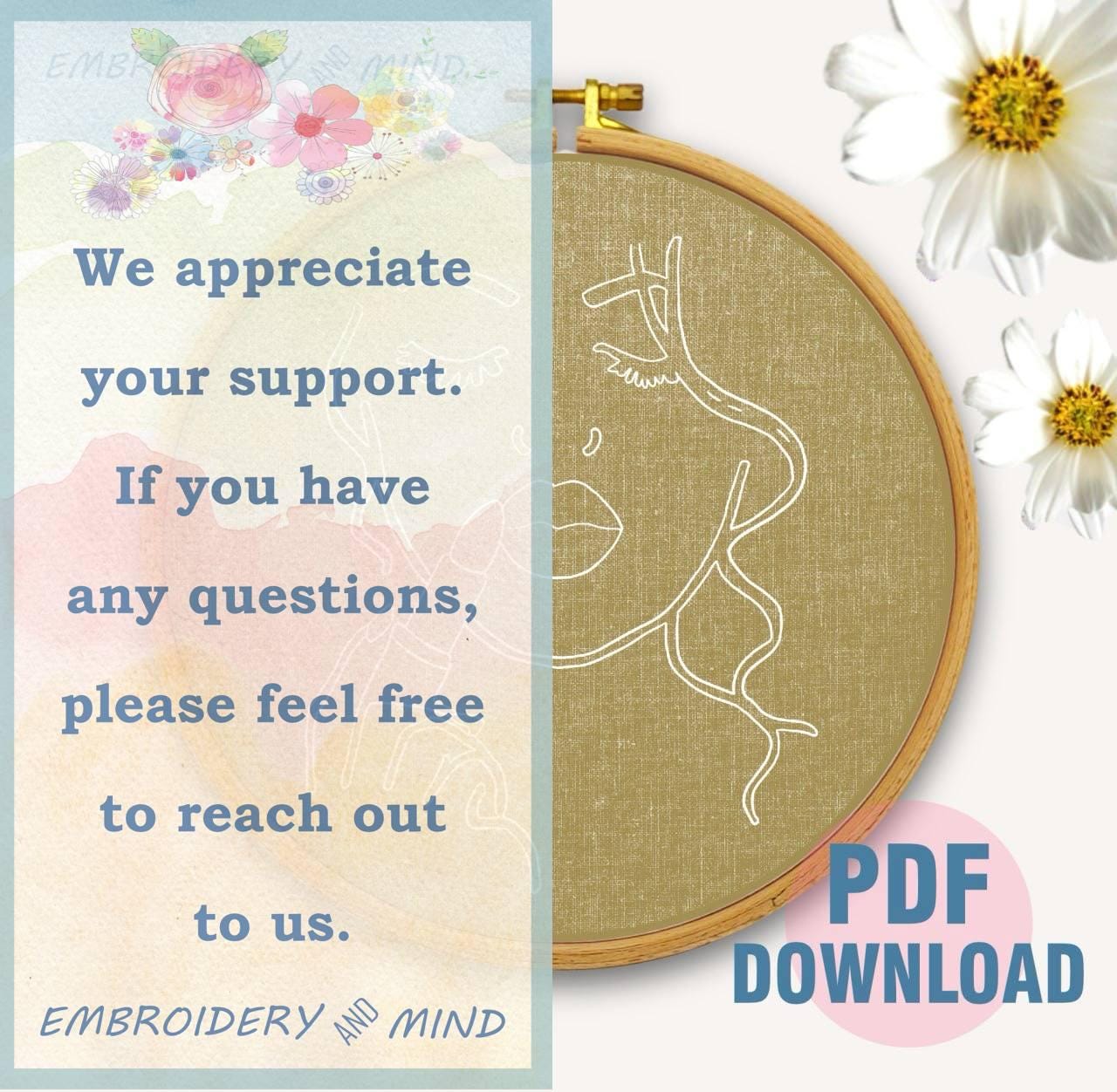 Printable Pretty Lady Make-up With Red Lipstick Hand Embroidery Pattern ...