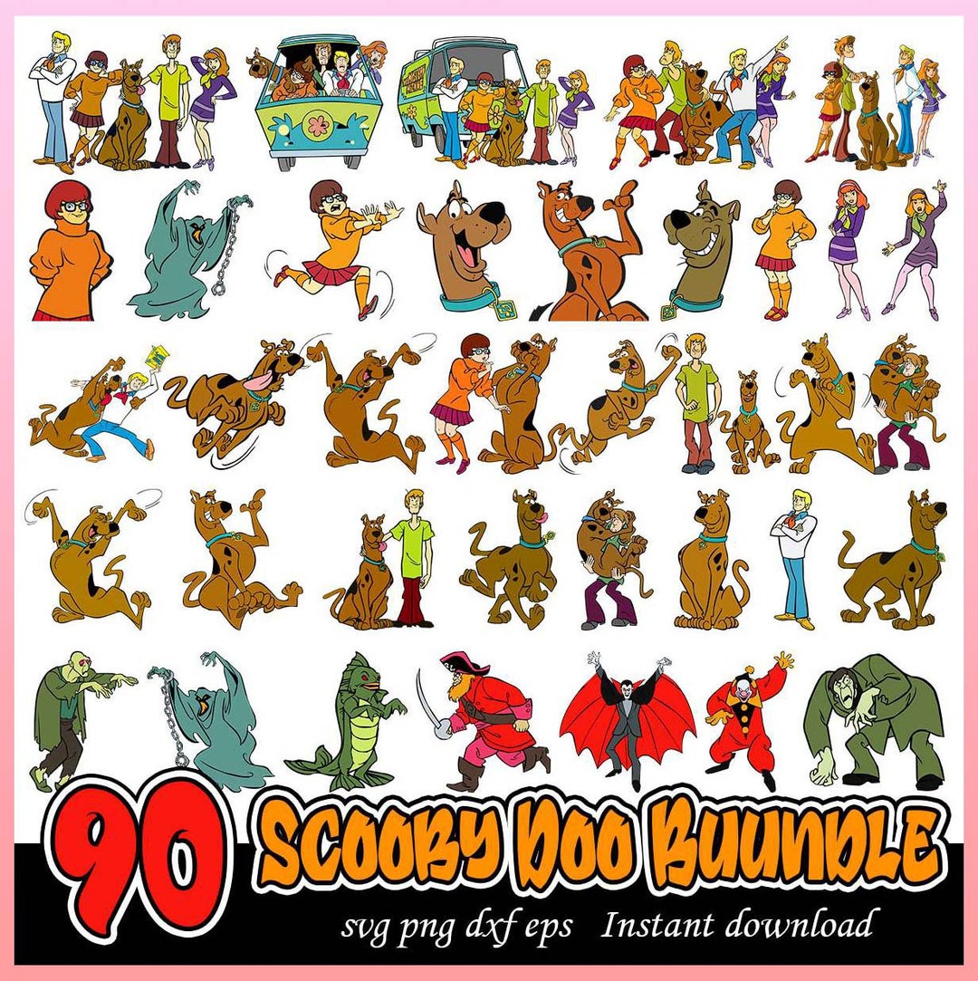 Funny Scooby Doo Svg Png Bundle, Svg, Png, Instant Download, Digital ...