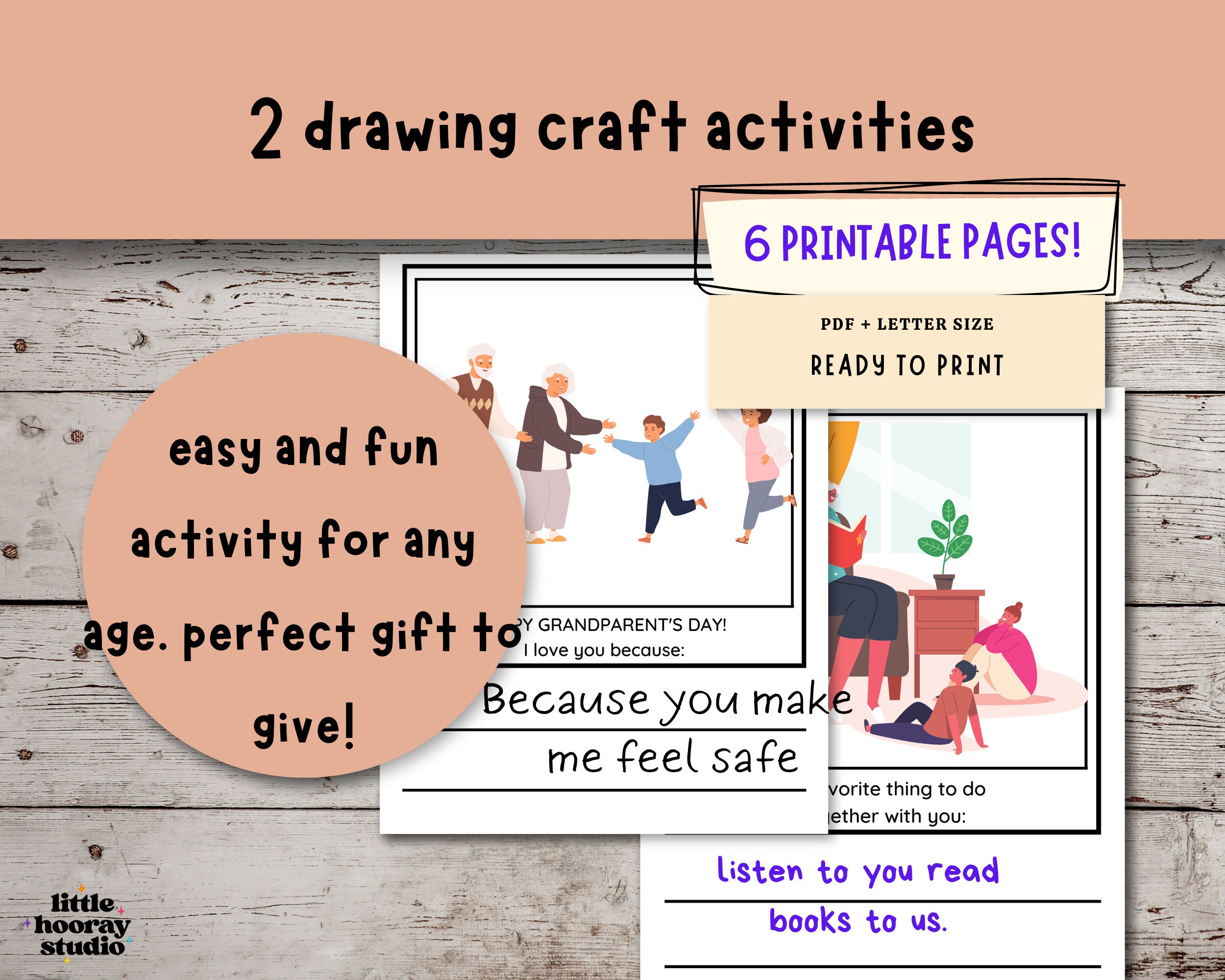 Grandparents Day Craft, Grandparents Day Gift, Grandparents Printable ...