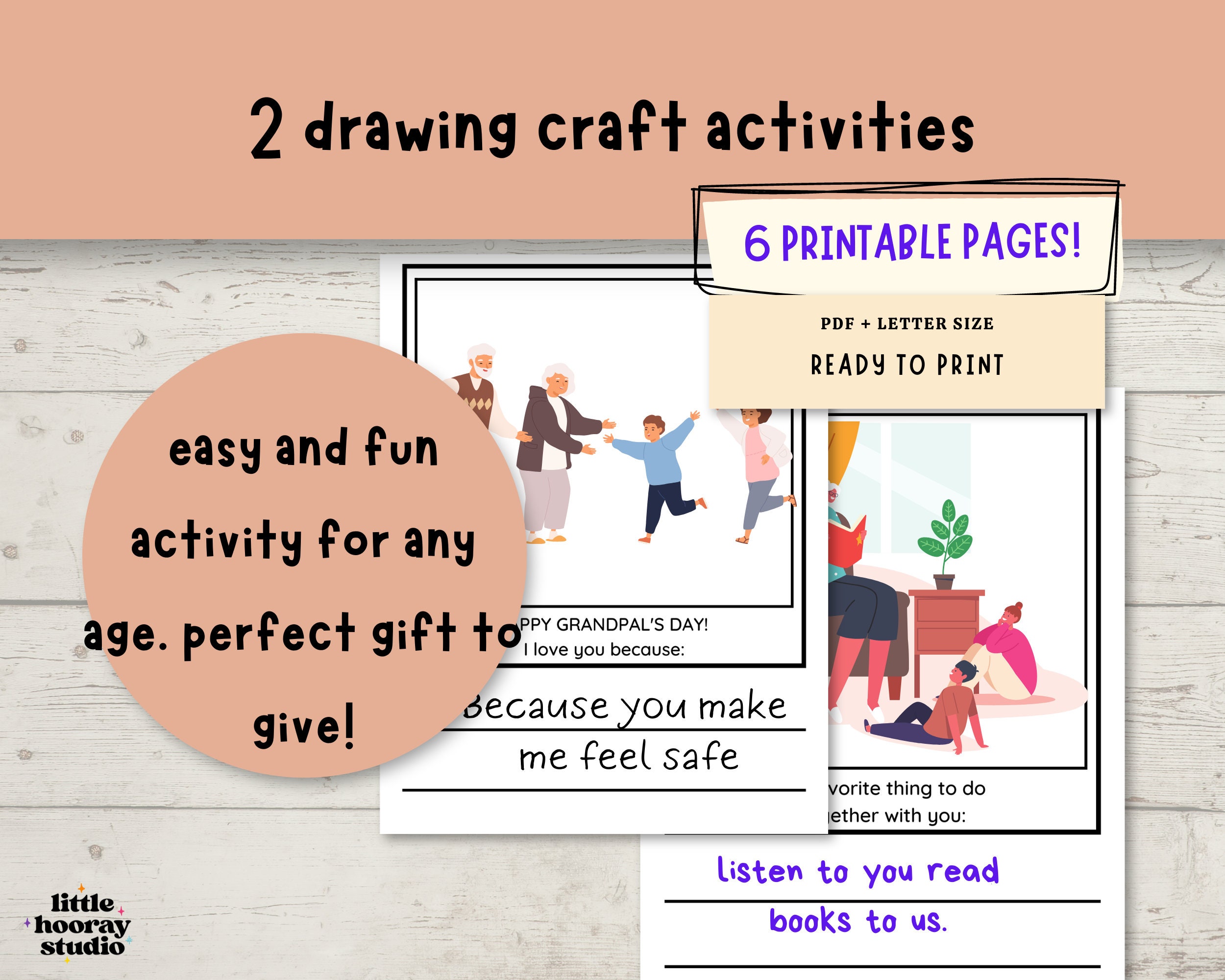 Grandpals Day Craft, Grandparents Day Gift, Grandparents Printable ...