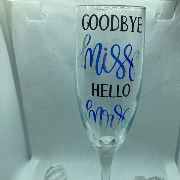 Goodbye Miss Hello Mrs - Etsy