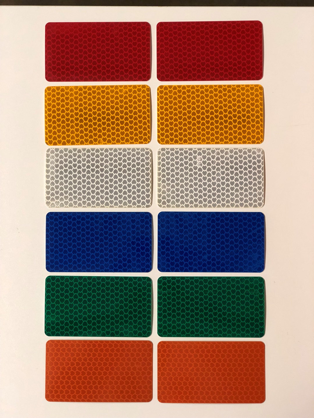 2 Inch by 3.5 Inch Rounded Rectangle Prismatic Retro Reflective Decal ...