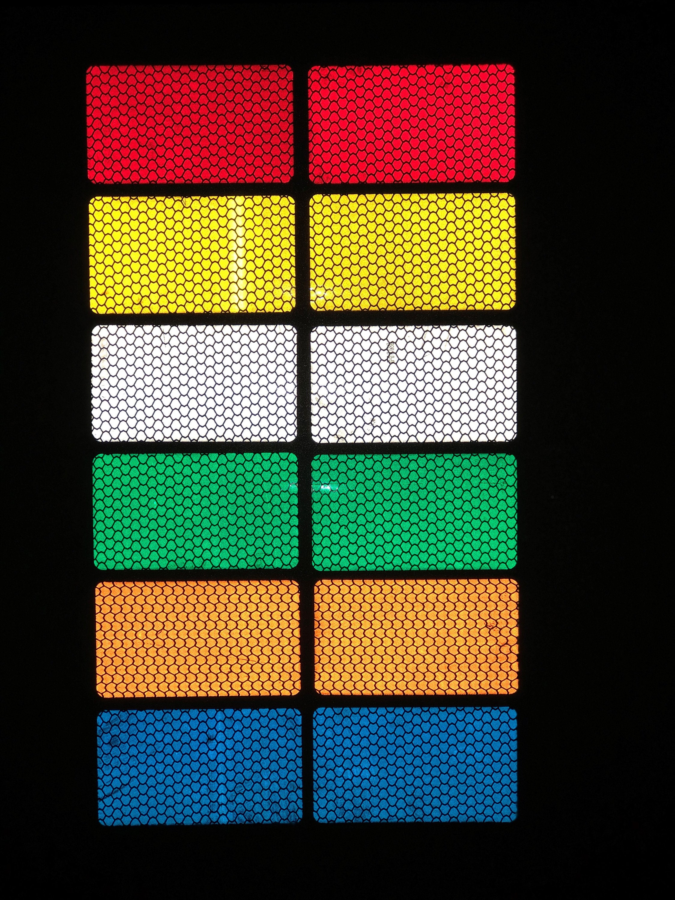 2 Inch by 3.5 Inch Rounded Rectangle Prismatic Retro Reflective Decal ...