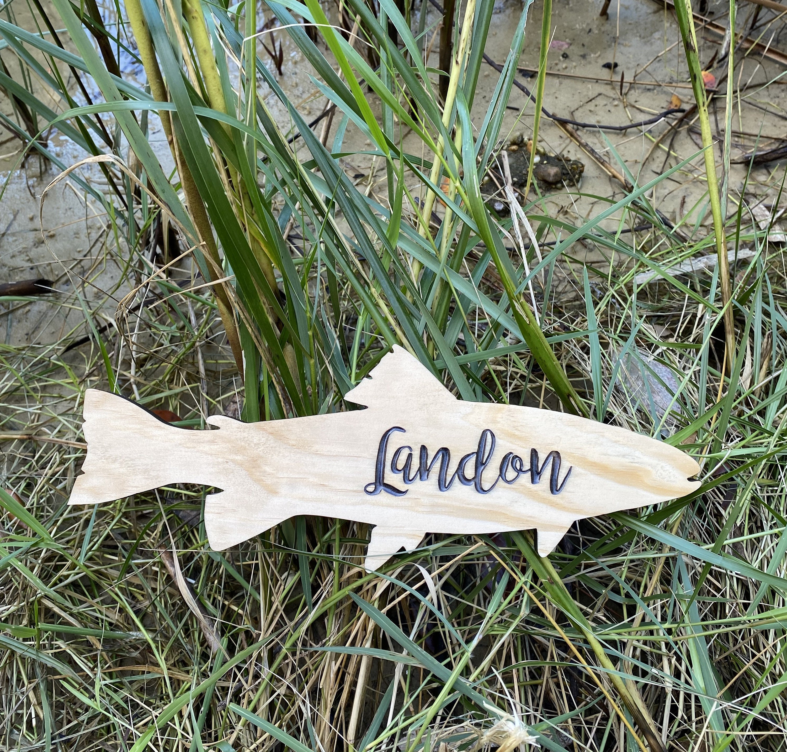 Wooden Fish Signs For Outdoors
