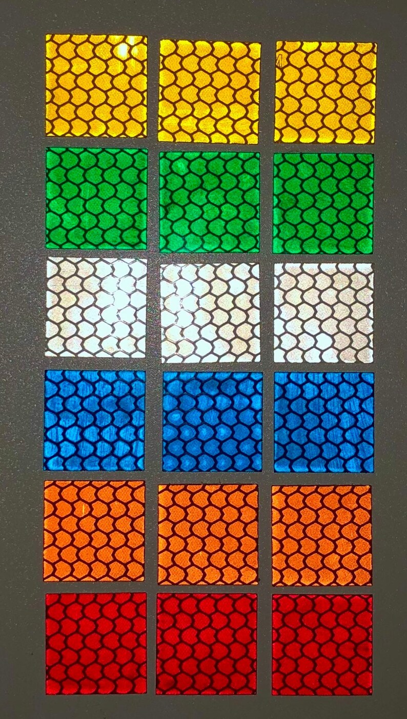 2.0 Inch Squares Prismatic Retro Reflective Decal High | Etsy