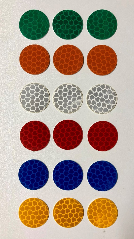 2.0 Inch Round Dots Prismatic Retro Reflective Decal High - Etsy