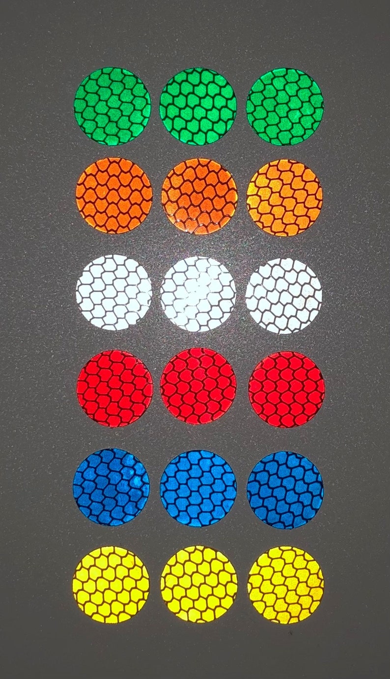 2.0 Inch Round Dots Prismatic Retro Reflective Decal High Intensity ...