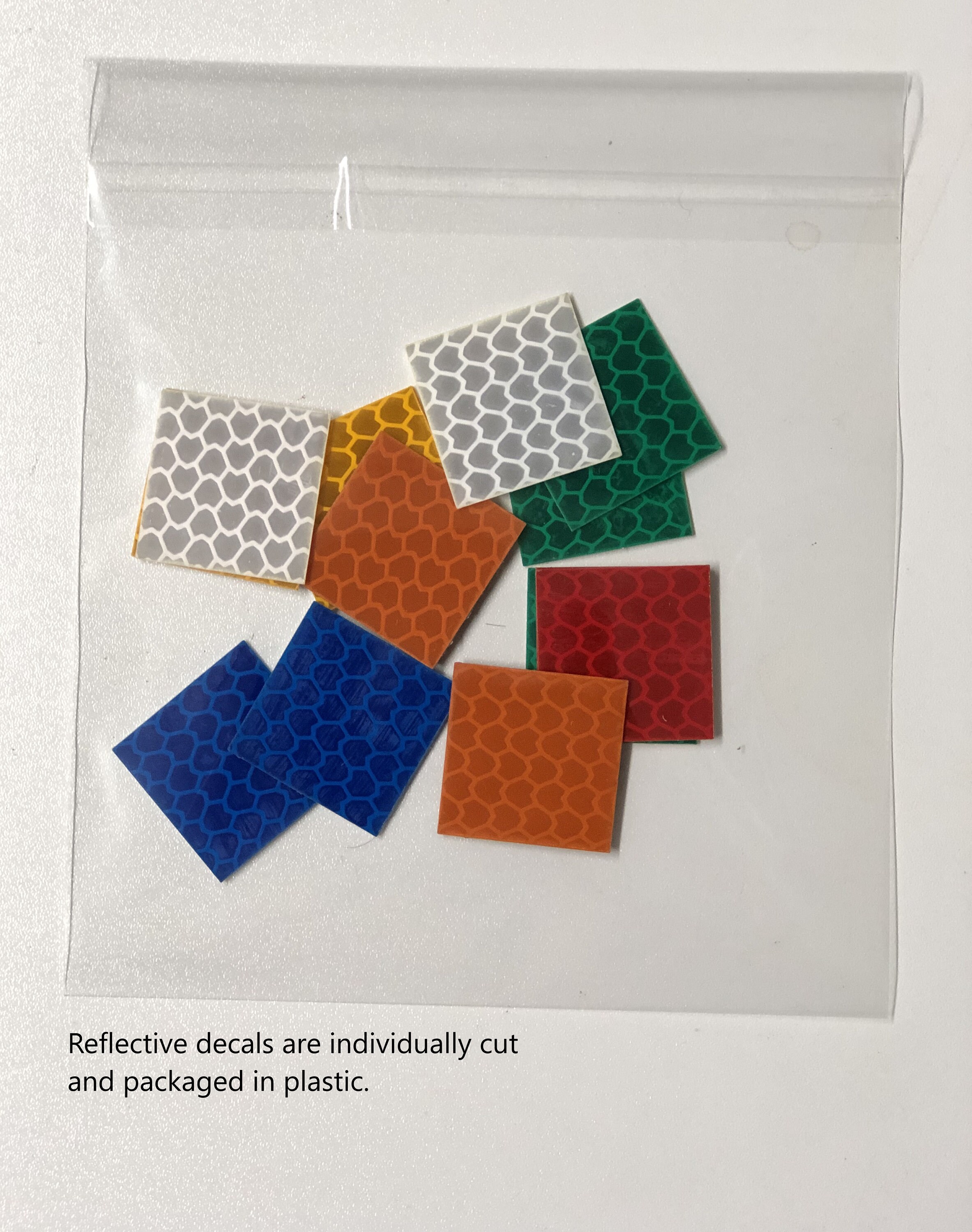 0.75 Inch Squares Prismatic Retro Reflective Decal High Intensity - Set ...
