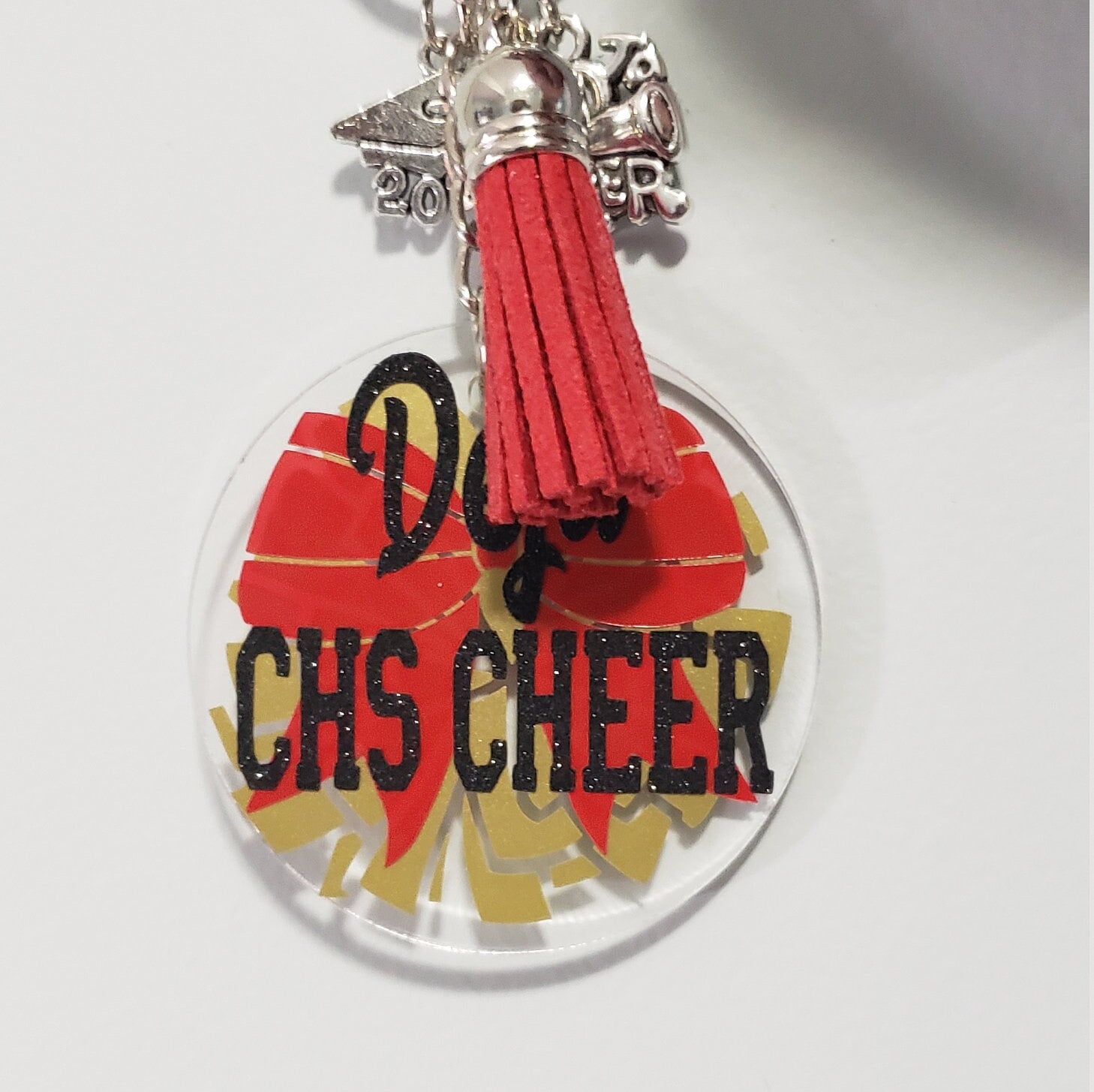Cheer Keychain, Competition Cheer Keychain, Keychain With Tassel and ...