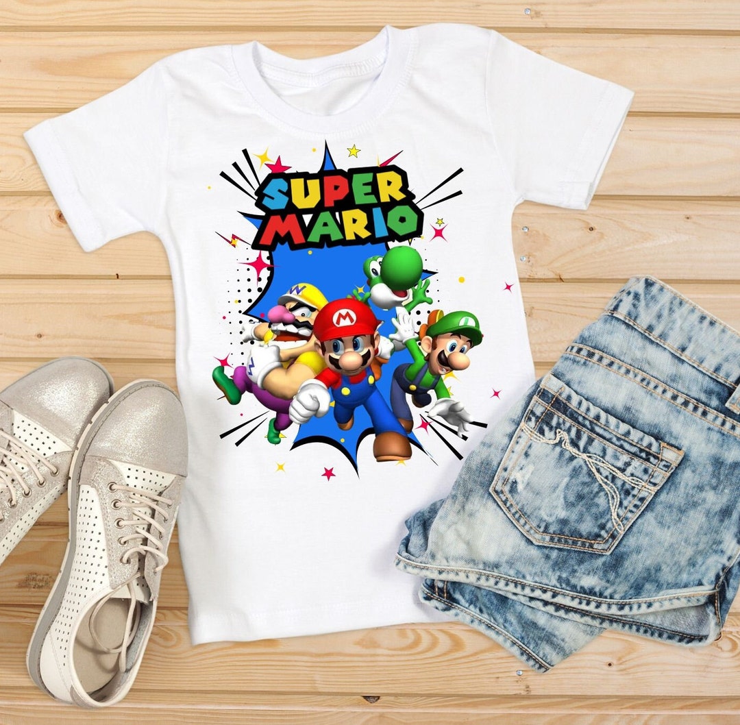 Transparent Digital PNG File of Super Mario | T-shirt Making Design ...