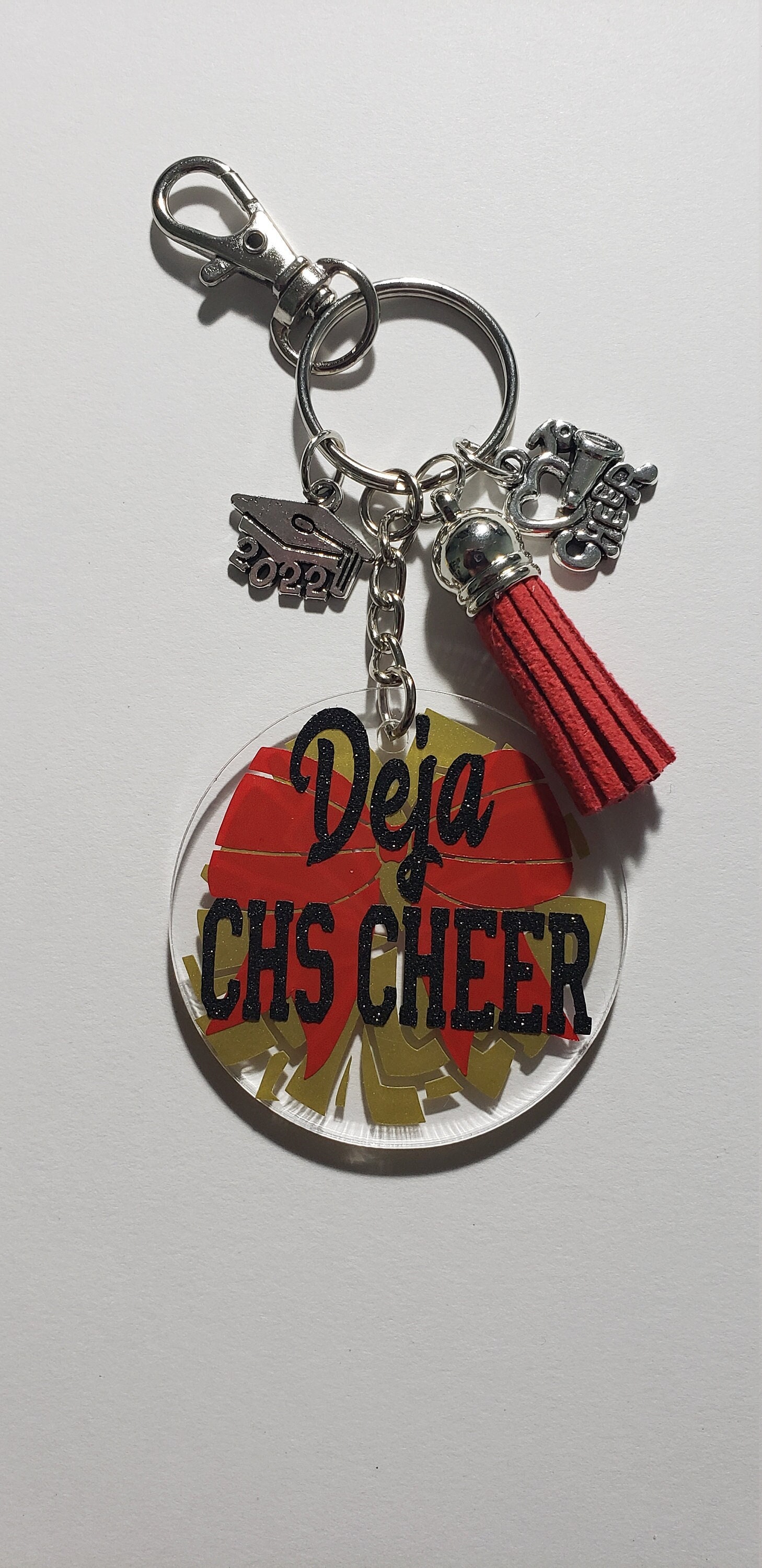 Cheer Keychain, Competition Cheer Keychain, Keychain With Tassel and ...