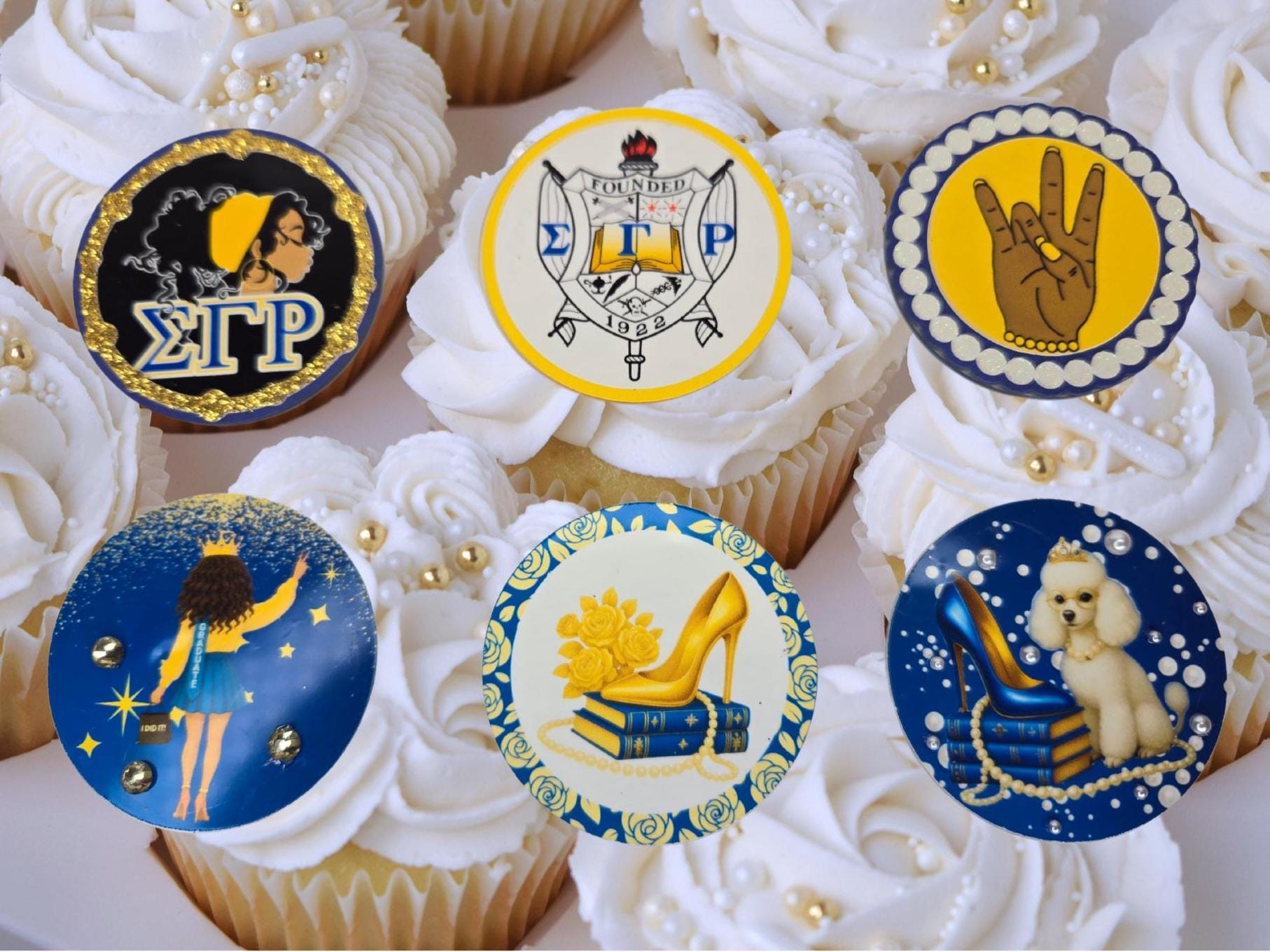Sigma Gamma Rho Cupcake Toppers: Sgrho Sorority Party Decorations - Etsy