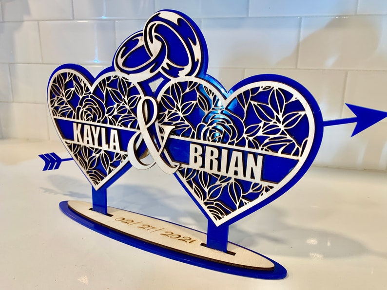 Wedding Hearts Digital SVG Design File Glowforge Laser | Etsy