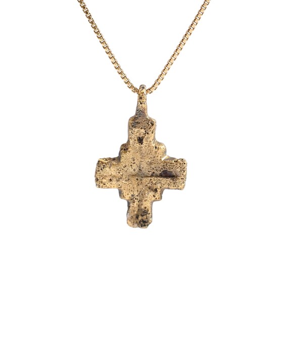 Medieval European Pilgrim’s Reliquary Cross Necklace,… - Gem