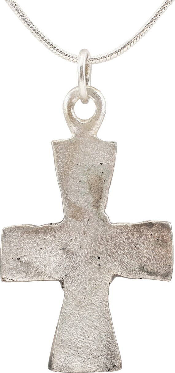 ancient medieval silver cross - Gem